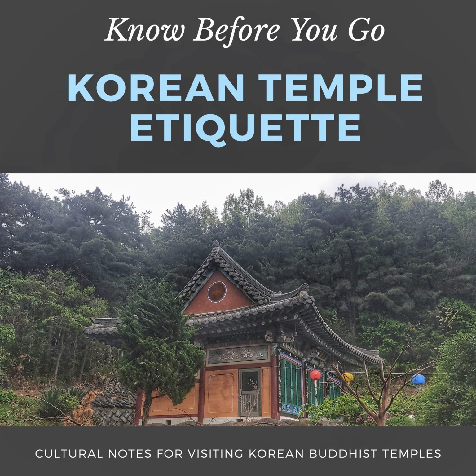 Korean Temple Etiquette