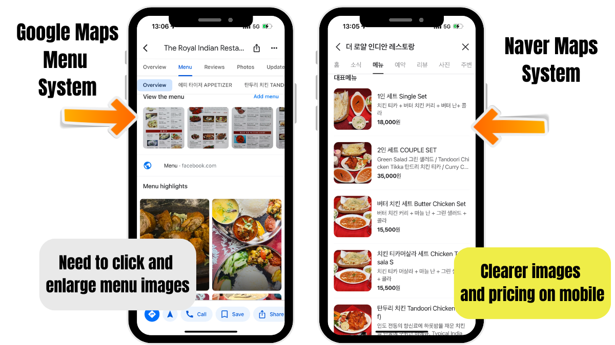 Naver Maps V. Google Maps in Korea